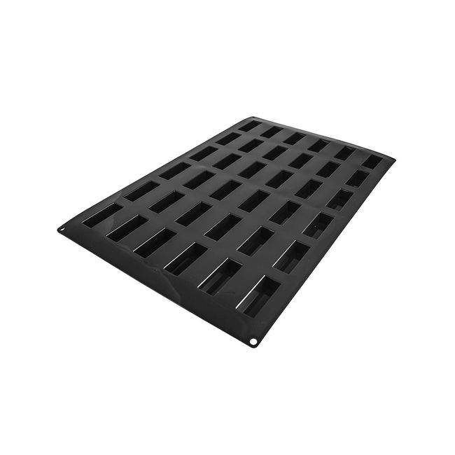 Black Silicone 36 Cavities Financier Mold, 24 x 16 x 1 inch ...