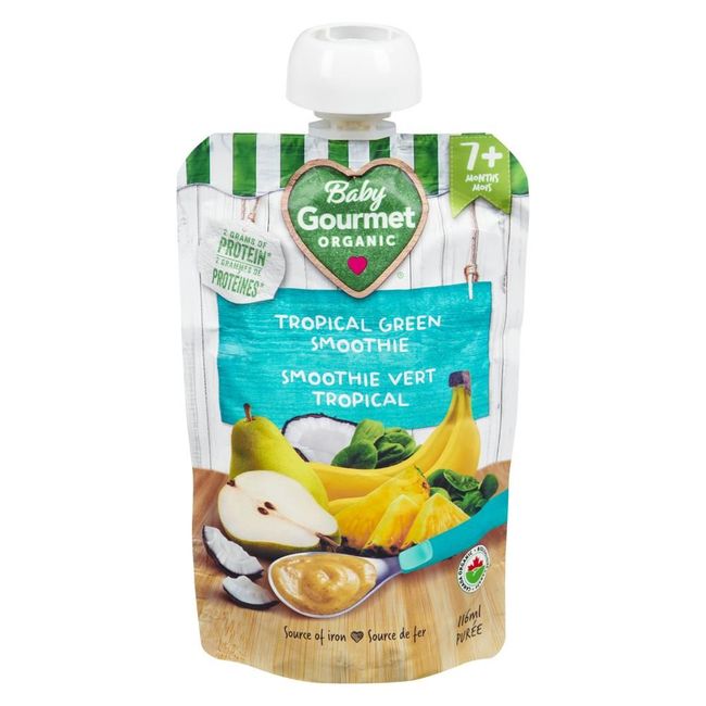 Baby Gourmet Baby Gourmet Organic Puree Tropical Green Smoothie (baby ...