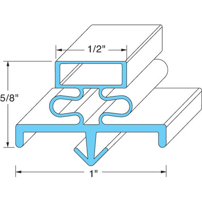 Delfield Delmcc14497 Door Gasket 25-1/4'' X 25-1/2''
