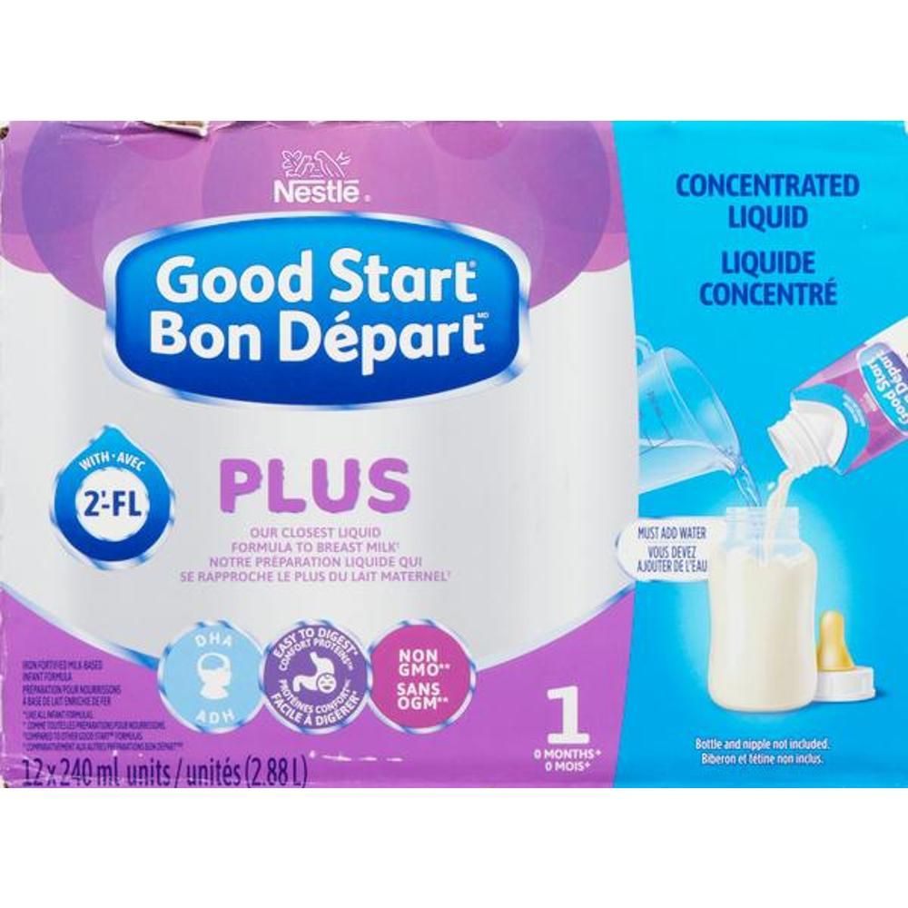 Bon Depart Plus Stage 1 Concentrated Liquid Baby Formula, 240 mL - 12 ...