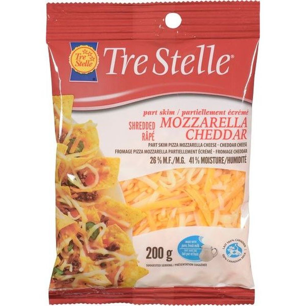 Tre Stelle Shredded Mozzarella Cheddar| 200 Gram