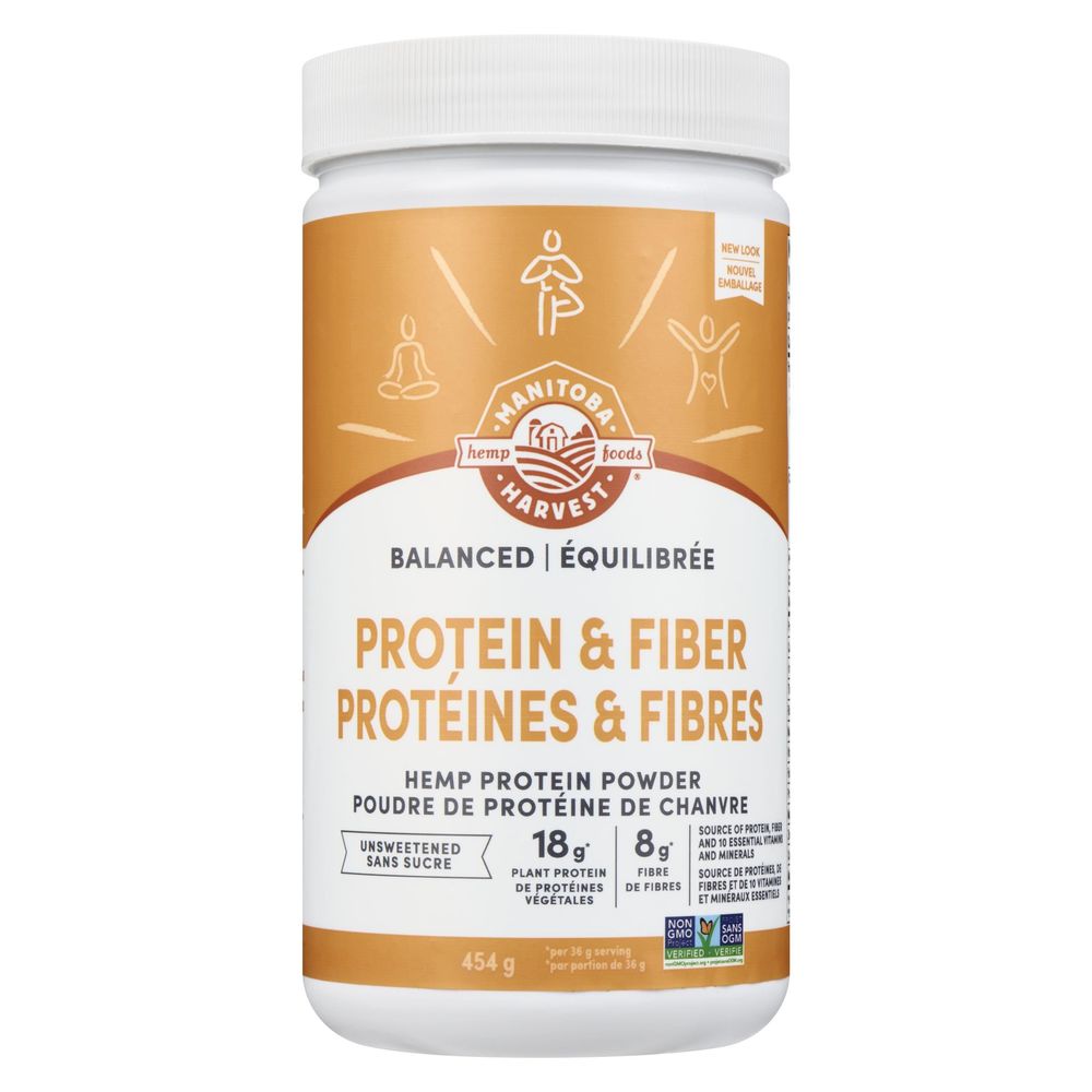 Manitoba Harvest Hemp Yeah Unsweetened Balanced Protein Plus Fiber ...