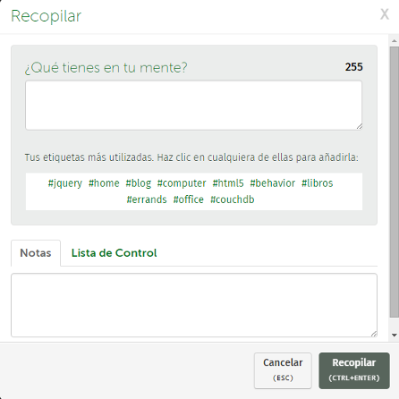 Tutorial de FacileThings: Recopilar