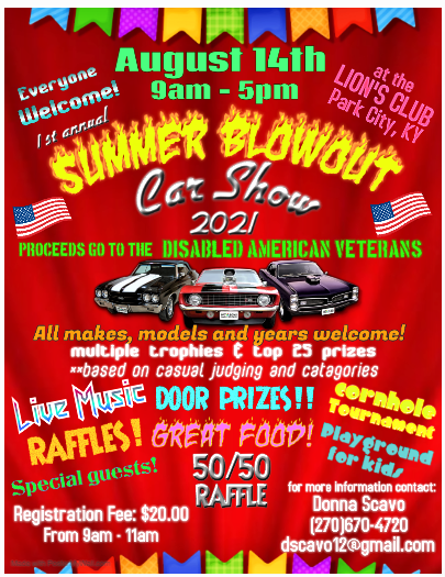 Summer Blowout Car Show | Fundly