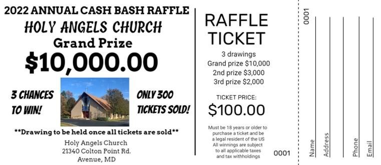 Holy Angels 2022 Cash Bash Raffle | Fundly