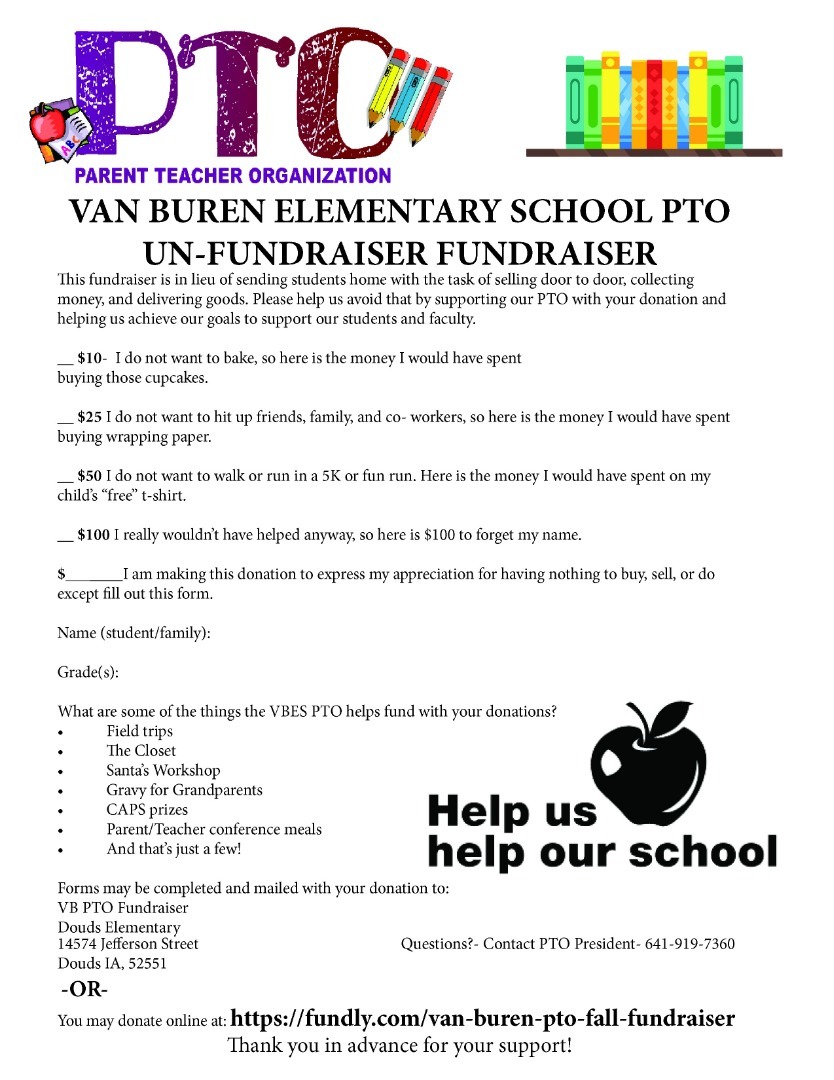 Van Buren PTO Fall Fundraiser | Fundly