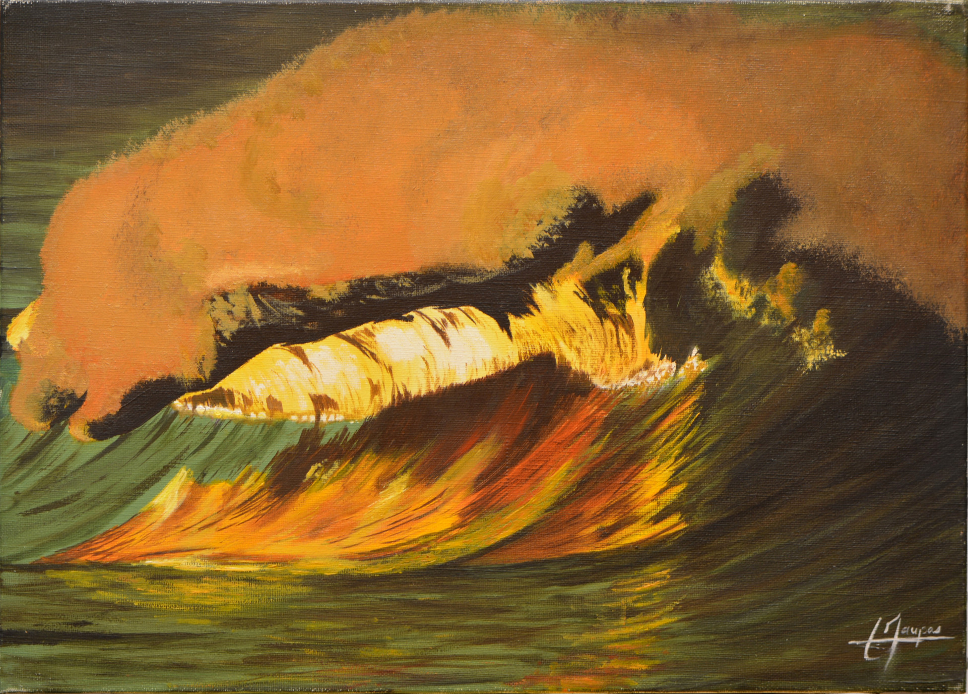 Vague de feu, by the artist Jacques Maupas | Gallea