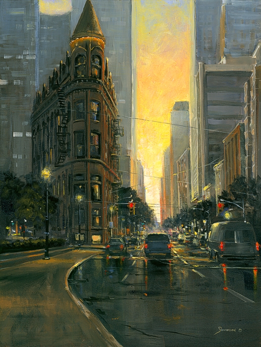 Toronto Sunset, by the artist Michael Swanson | Gallea
