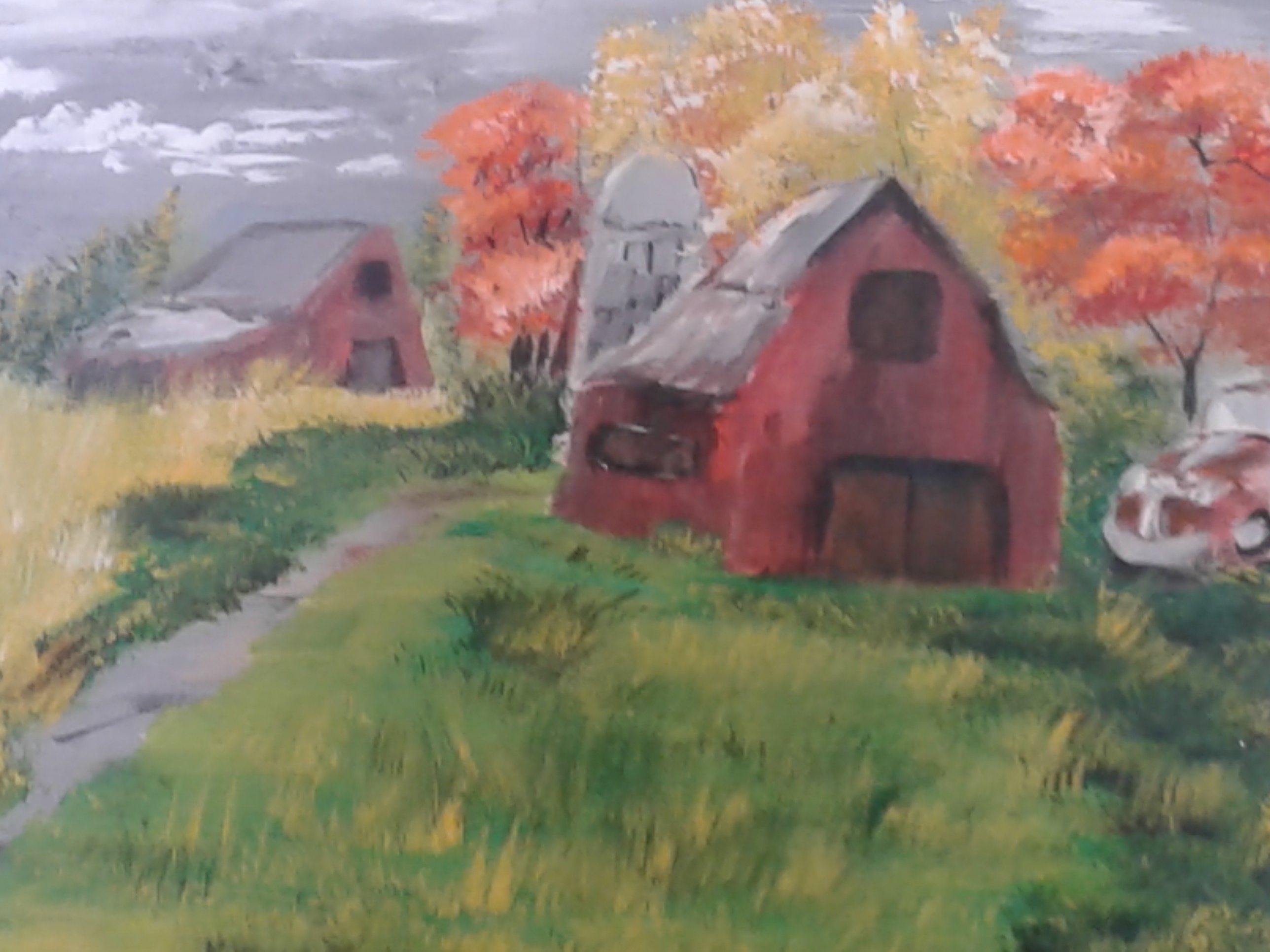 Nos vieilles grange, by the artist lucie comtois | Gallea