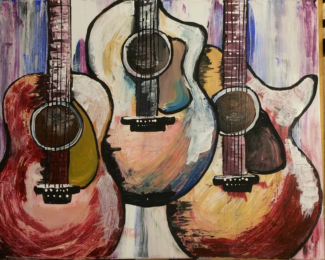 Guitars, by the artist Camille Renauld | Gallea