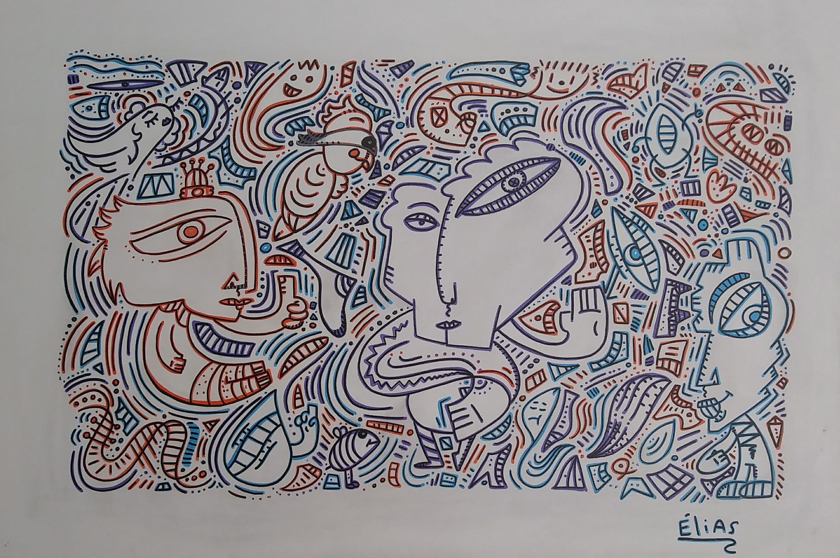 Festivités complète, by the artist beau_bonhomme_93 | Gallea