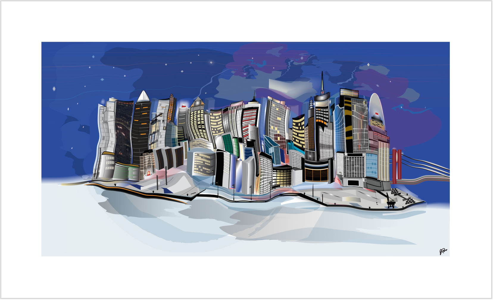 Cross Town Color, by the artist John Raso | Gallea