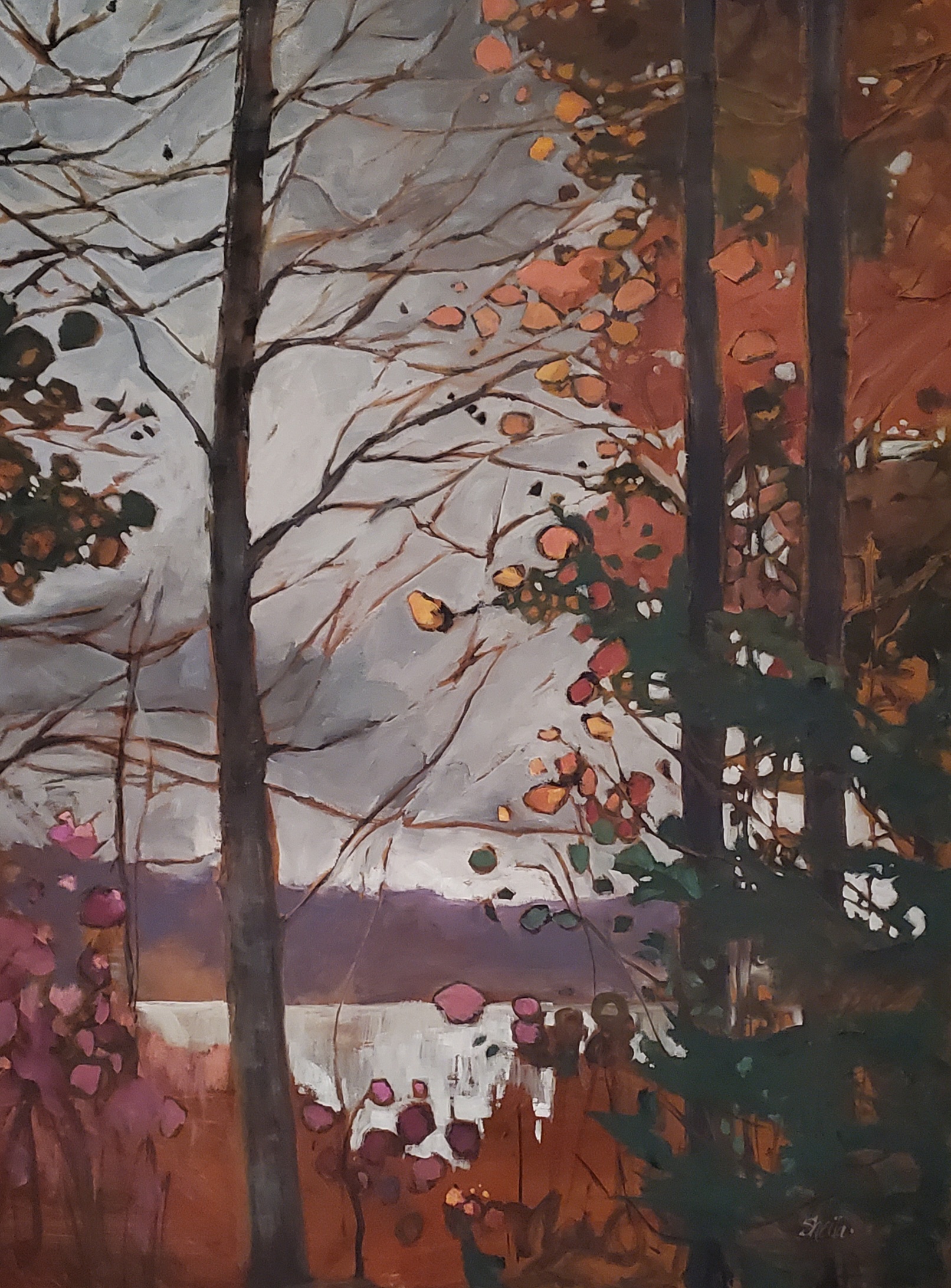 Lake Simcoe Fall, by the artist Sheila Romard | Gallea