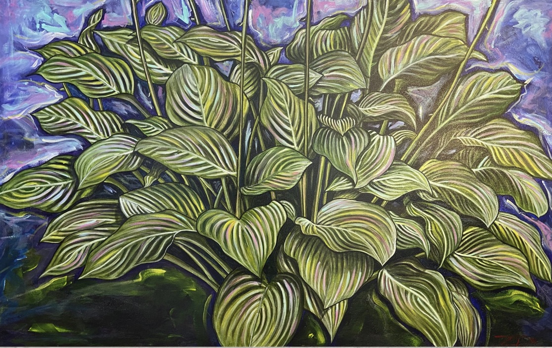 J'aime les hostas, by the artist piertremblay.art | Gallea