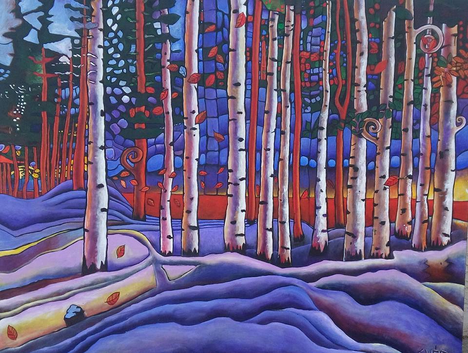 Birch Dreamscape, by the artist Char Vanderhorst | Gallea