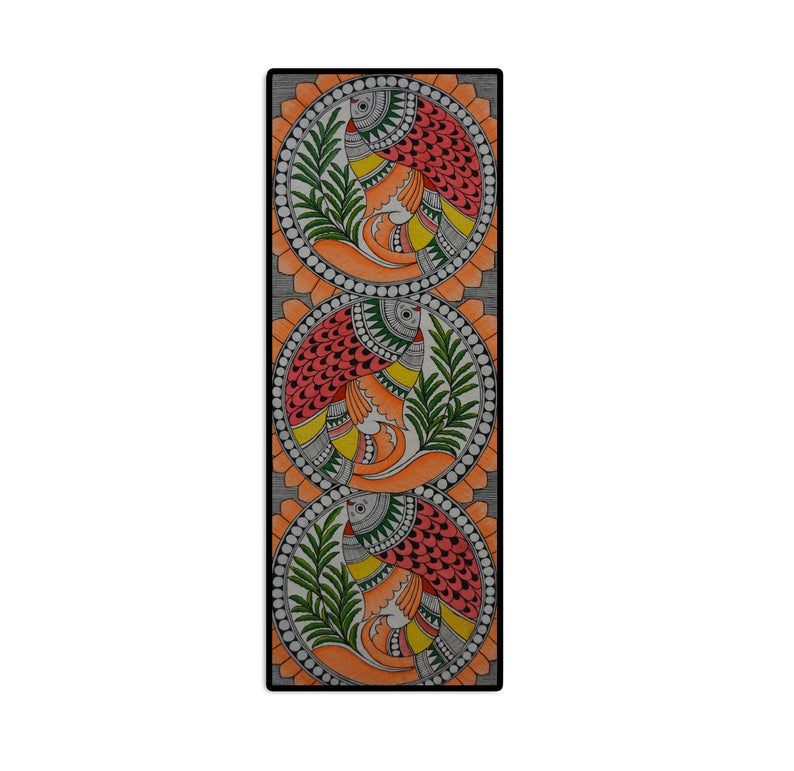 Traditional madhubani fish art, by the artist Sweta Patel | Gallea