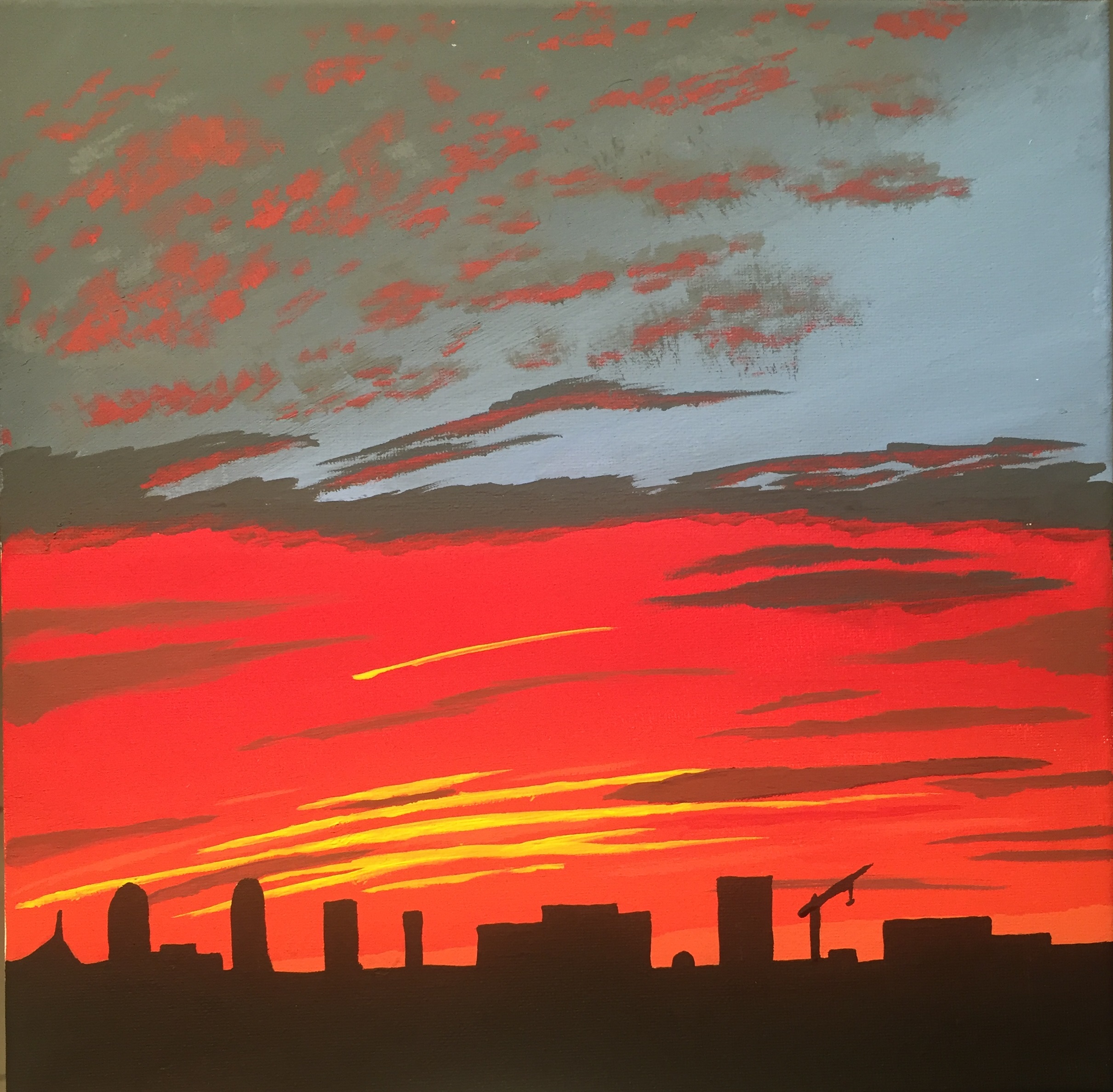 Les flammes du ciel - The sky flames, by the artist Cédric Pattyn | Gallea