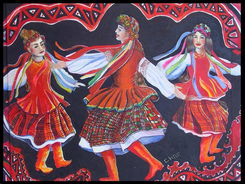Ukrainian Dancers Poltava, by the artist Char Vanderhorst | Gallea