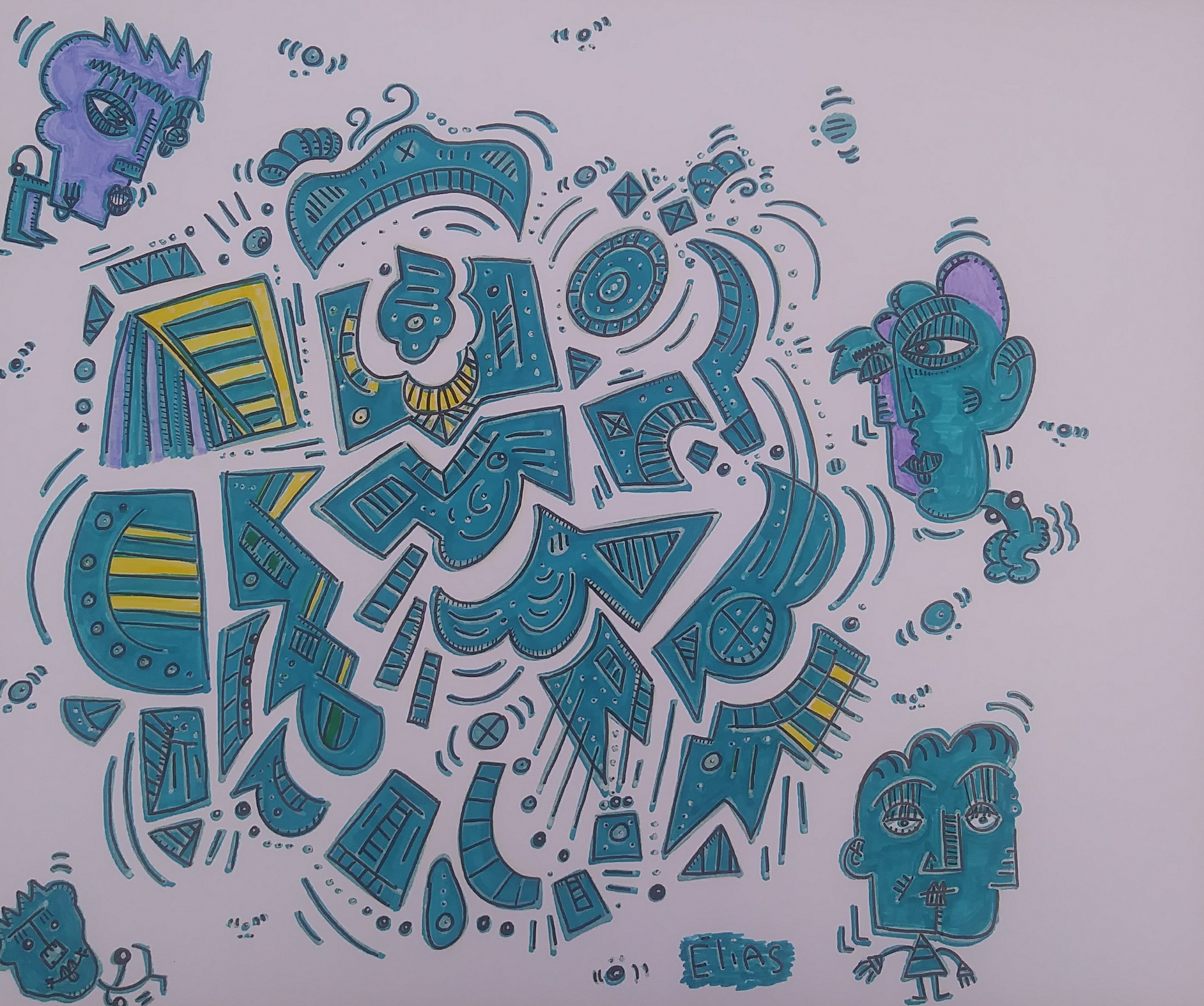 Implosion de formes, by the artist beau_bonhomme_93 | Gallea