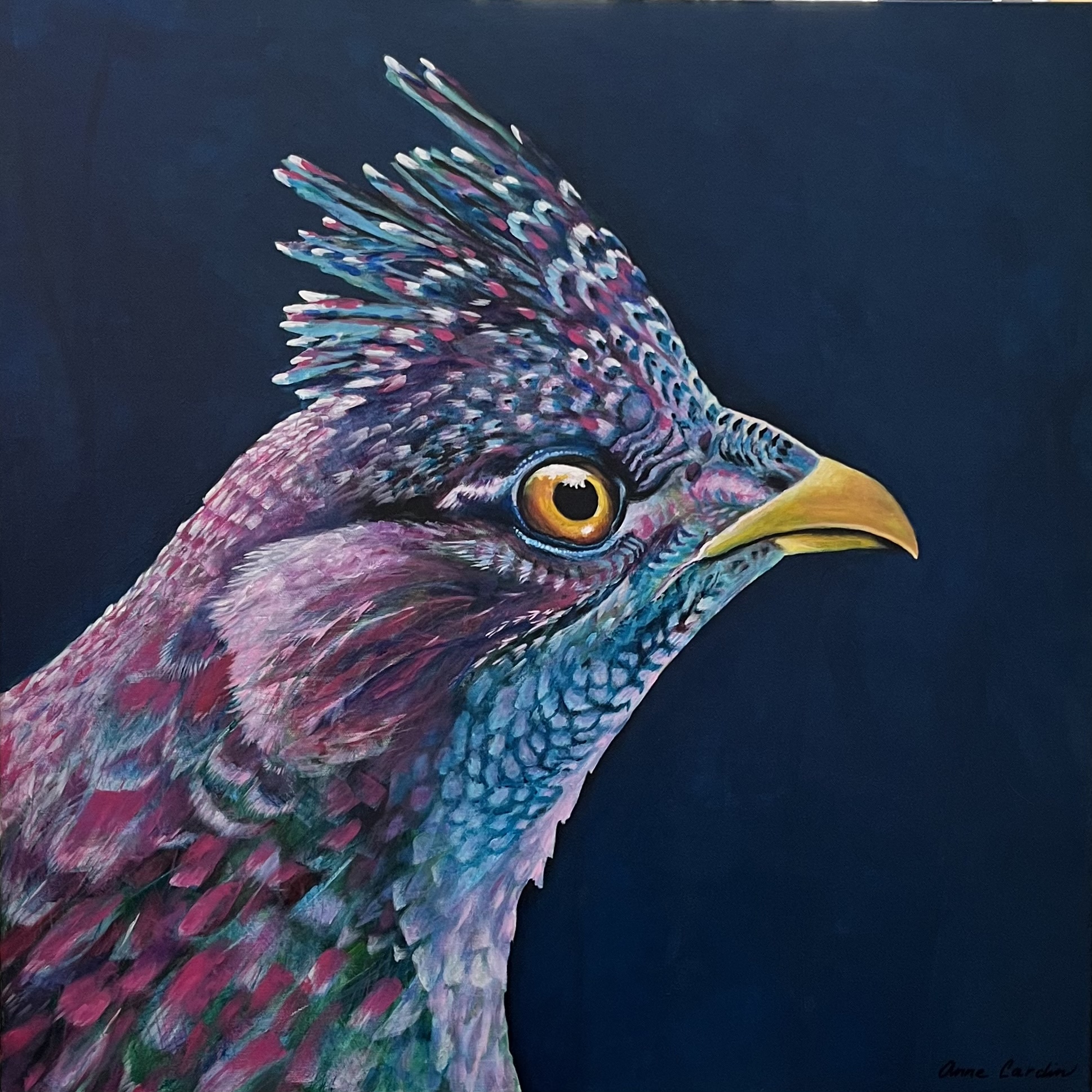 Gélinotte funky, by the artist Anne Cardin | Gallea