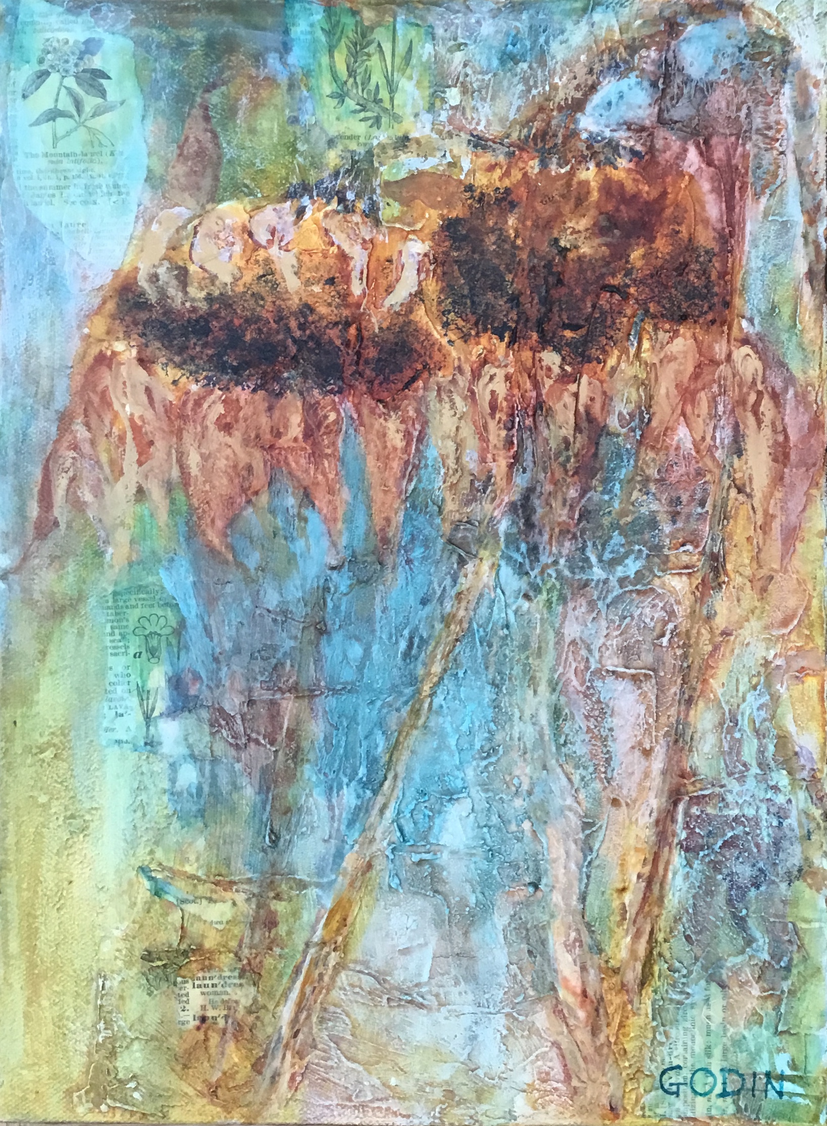 Le vieux couple, by the artist Margo Godin | Gallea