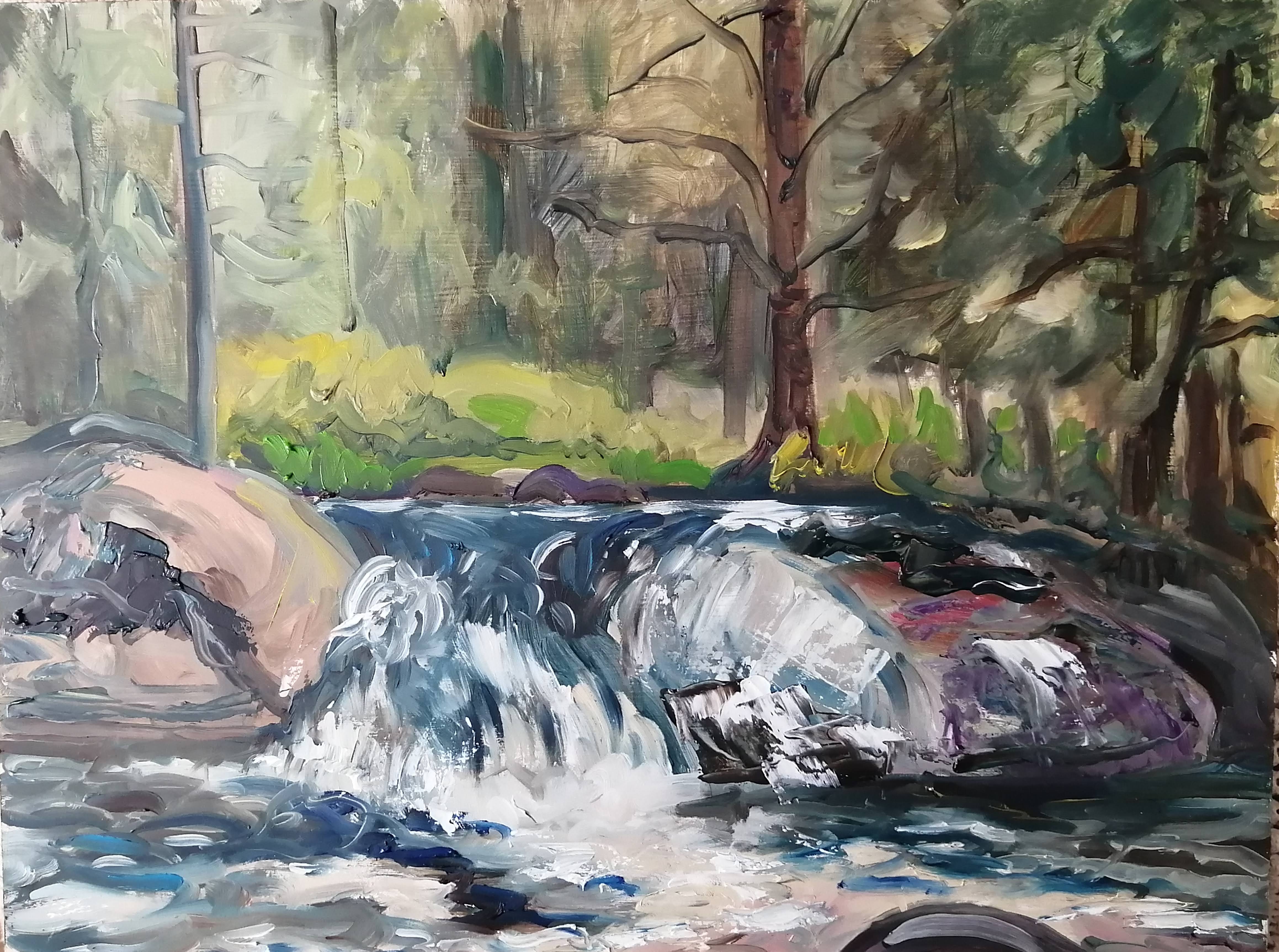 St. Regis Falls, by the artist Bette Belanger | Gallea