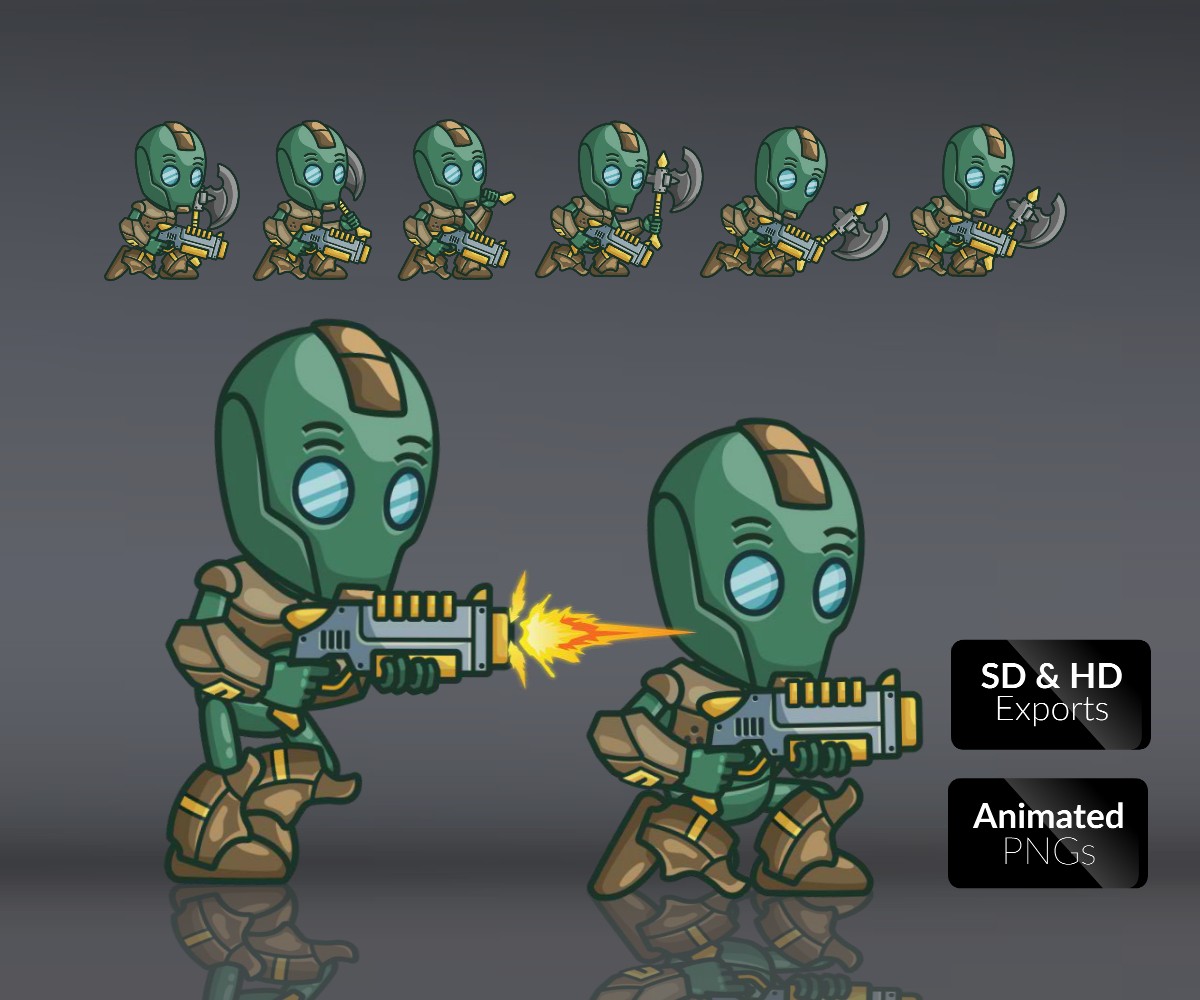 Evil_Bot_Royalty_Free_Game_Art1 | Game Art Partners