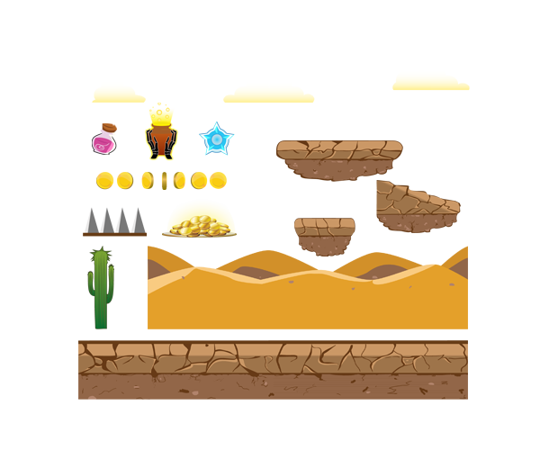Desert Background | Game Art Partners