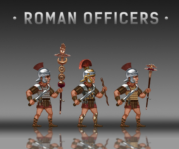 Animated Roman Officers Pack | Game Art Partners