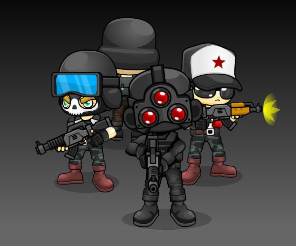 Top Down Character Set The Soldier 10 Pack Game Art Partners 