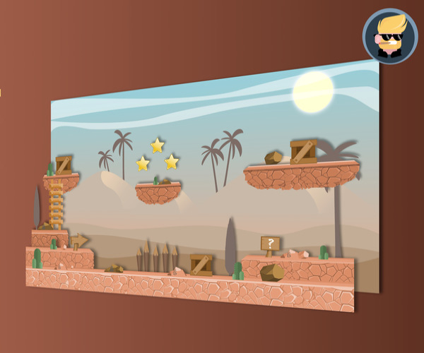 PLATFORMER GAME PACK 2D “DESERT” | Game Art Partners