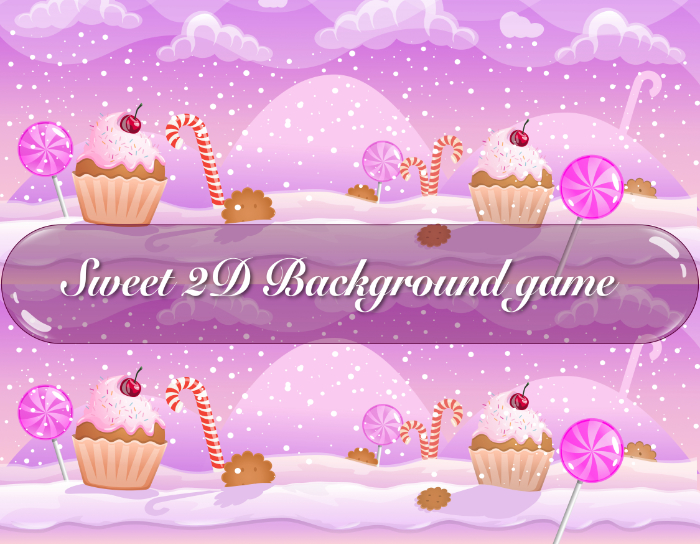 Sweet Background game 2D | Game Art Partners