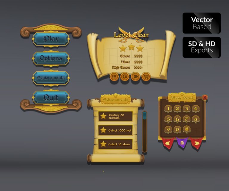 Pirate-ui-preview-1 | Game Art Partners