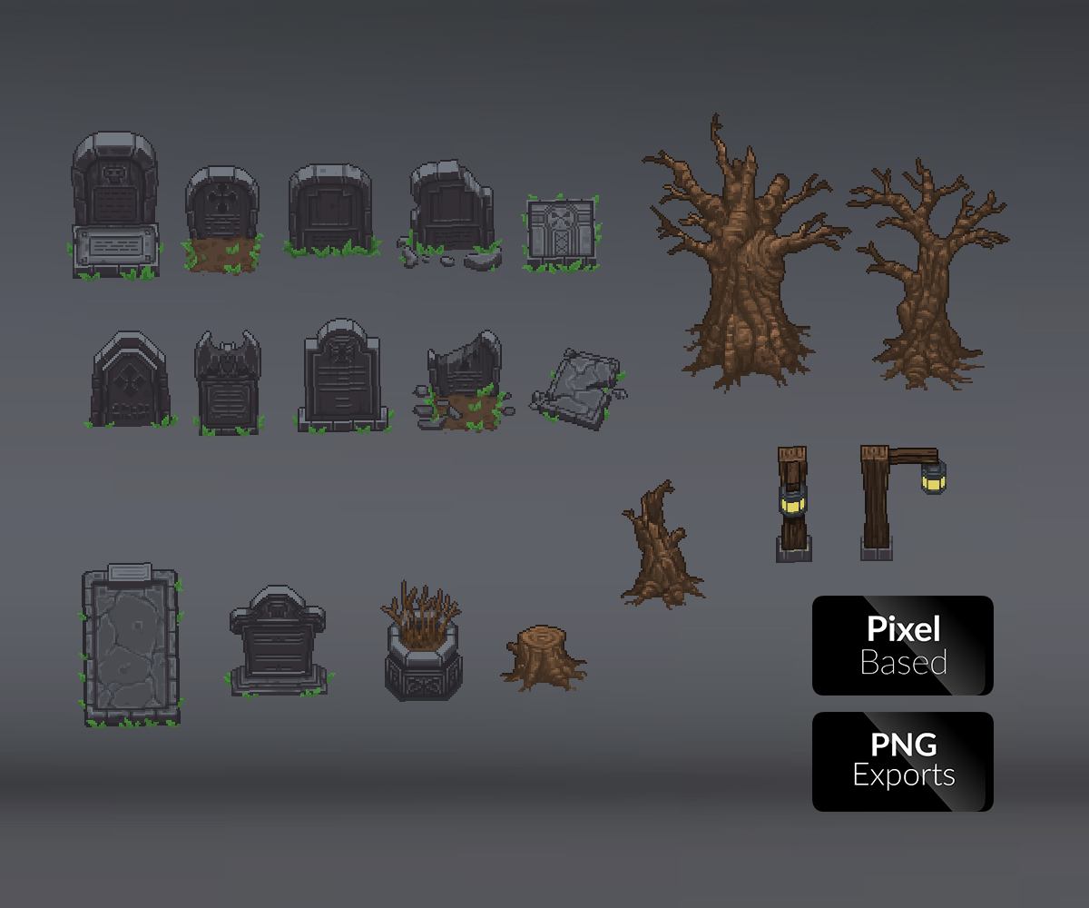 pixel-art-cemetery-preview-2 | Game Art Partners