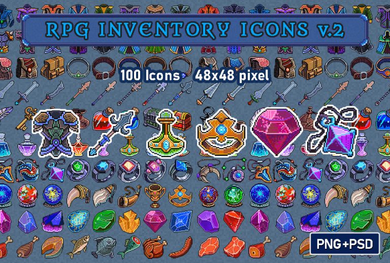 RPG-INVENTORY-ICONS-V2_PREVIEW-IMAGE | Game Art Partners