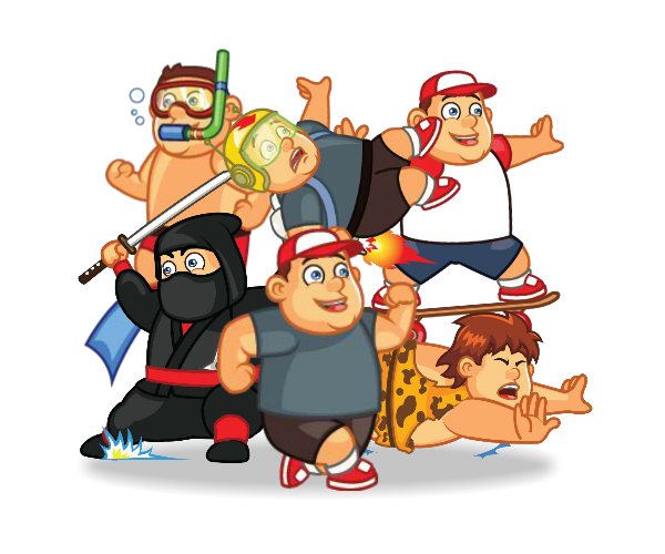 Fat Boy Character Set | Game Art Partners