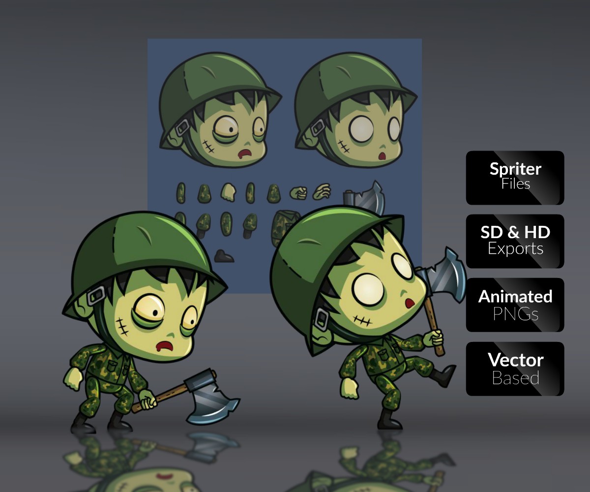 Zombie Royalty Free Game Art | Game Art Partners