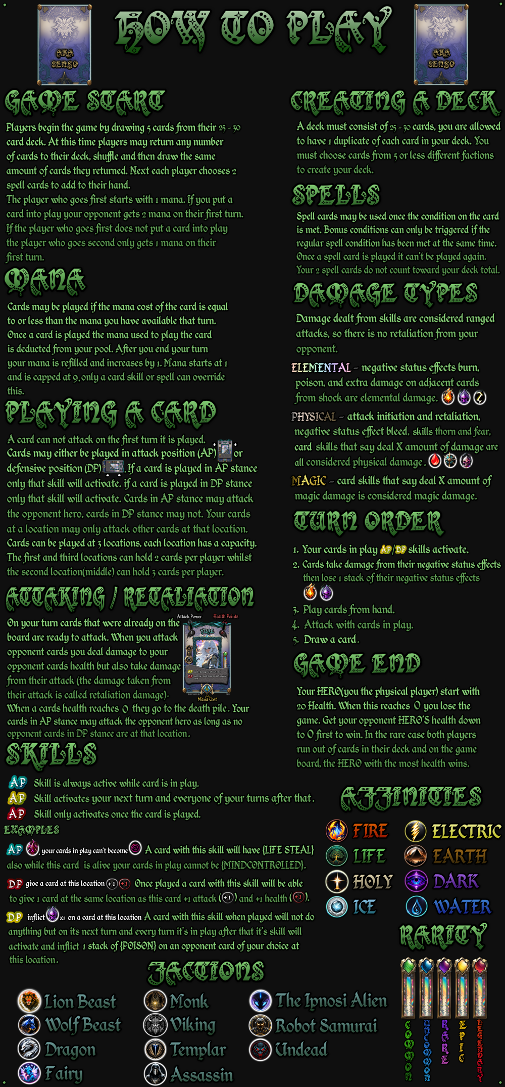 AKA SENSO TCG booster pack