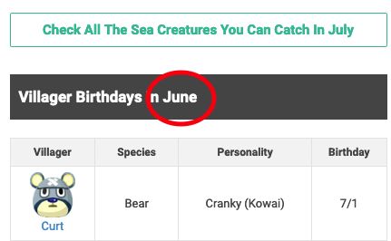 ACNH | July To-Do List & Events | Animal Crossing - GameWith