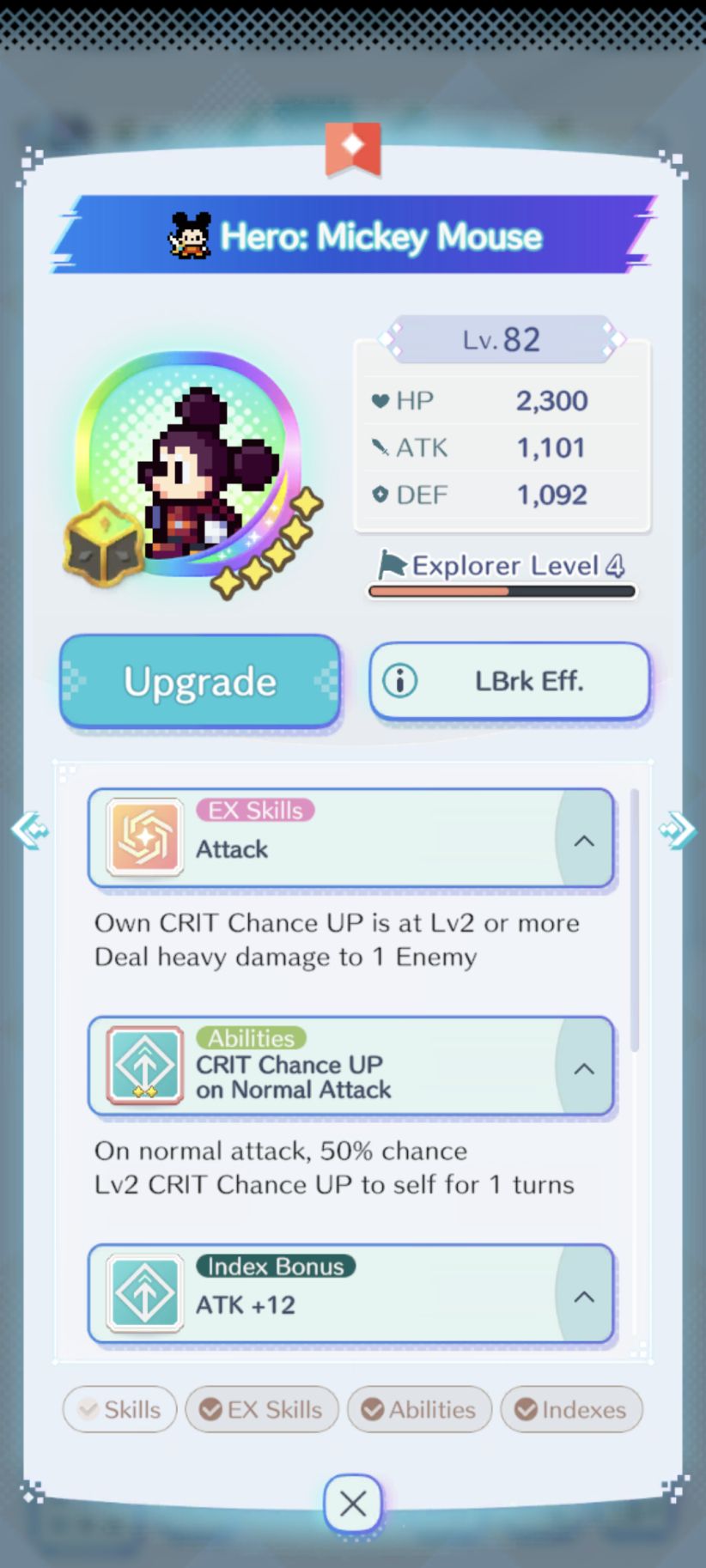 Hero Mickey Mouse - Tier and Best Ability | Disney Pixel RPG - GameWith