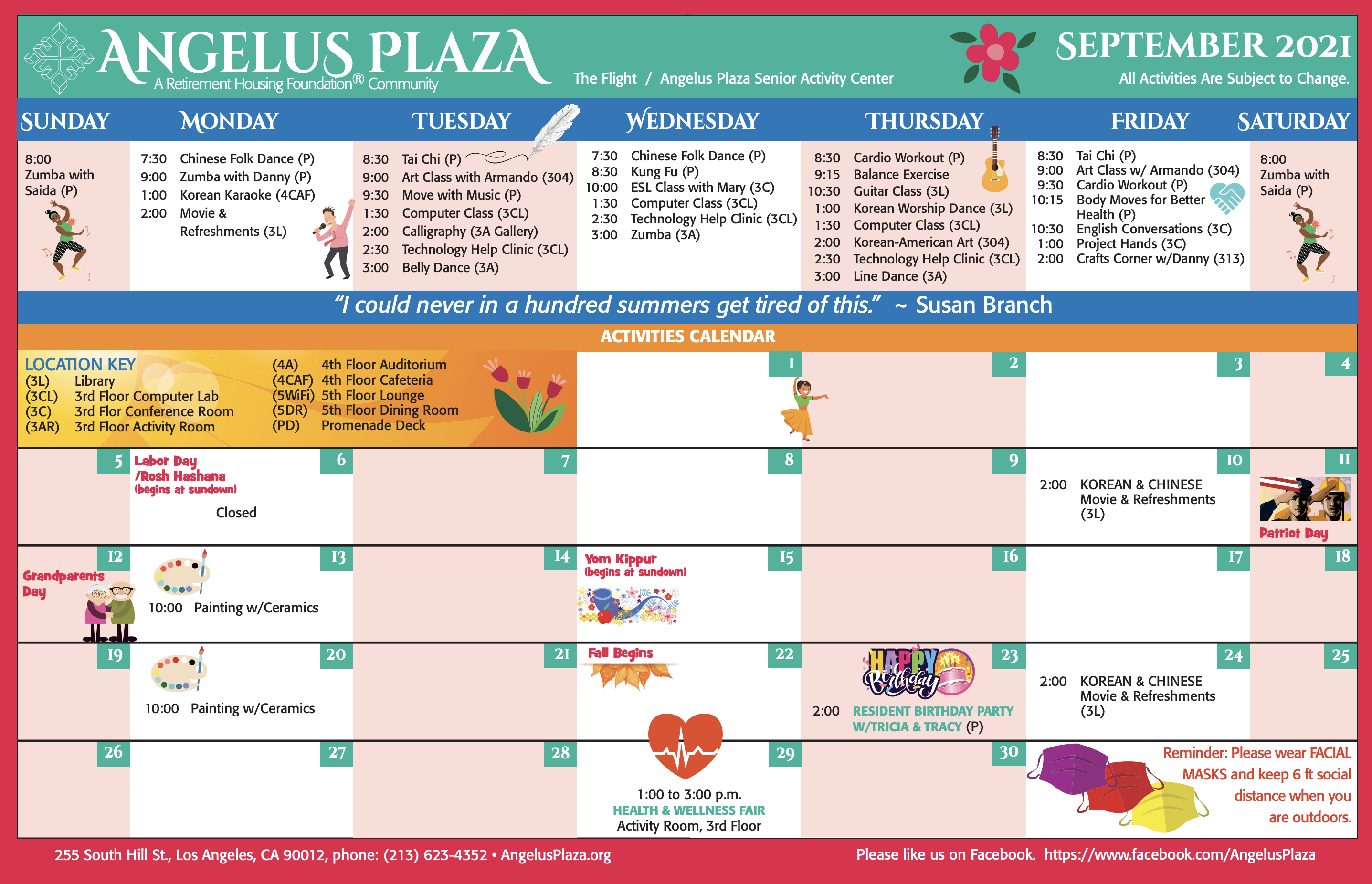 Affordable Senior Community Events in Los Angeles, CA | Angelus Plaza