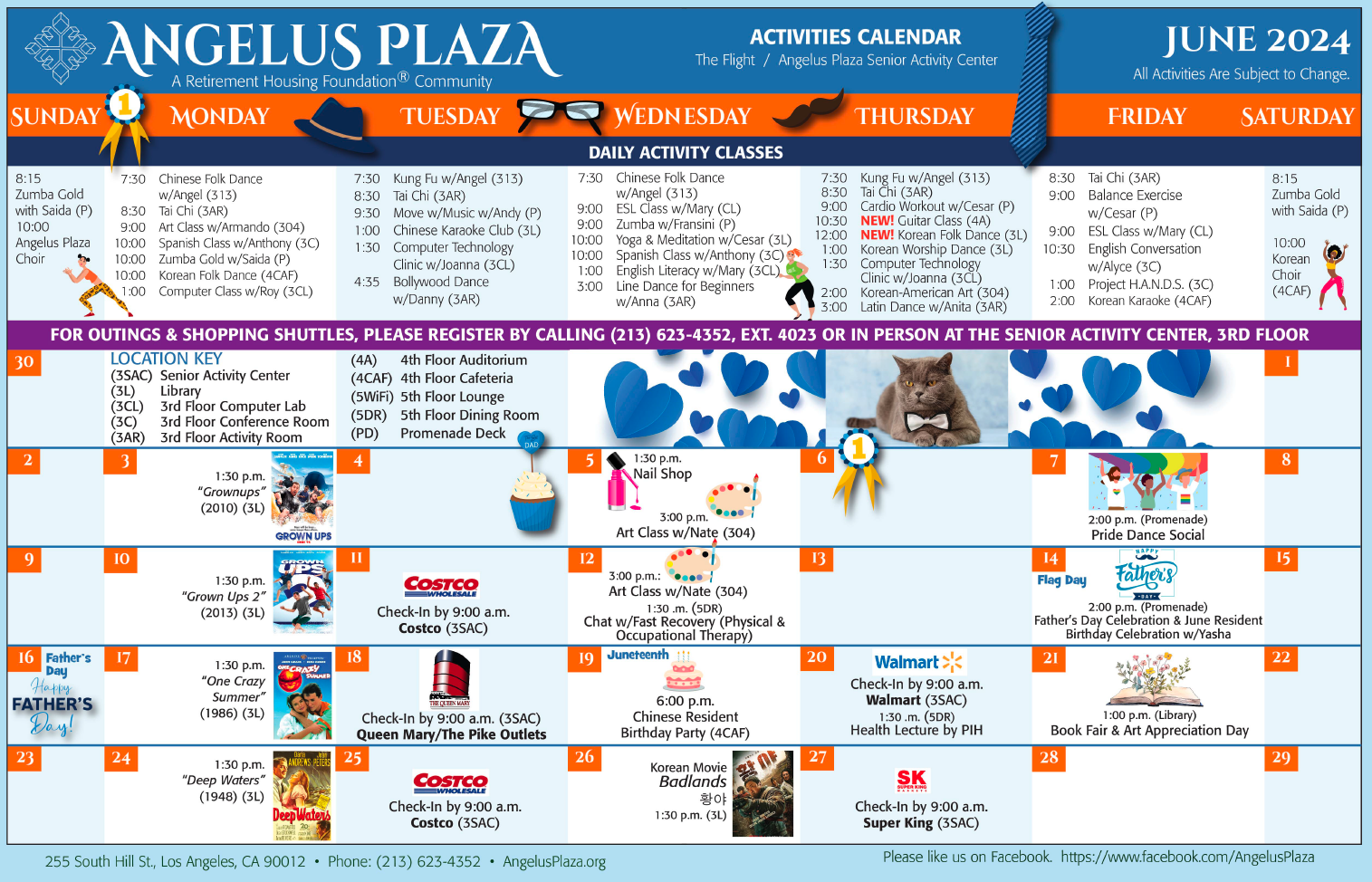 Affordable Senior Community Events in Los Angeles, CA | Angelus Plaza