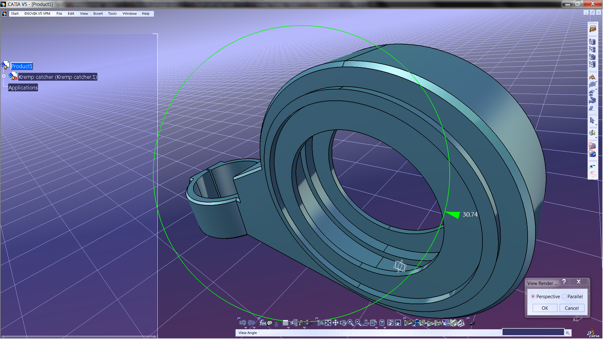 How to change the perspective scale in CATIA V5 | GrabCAD Questions
