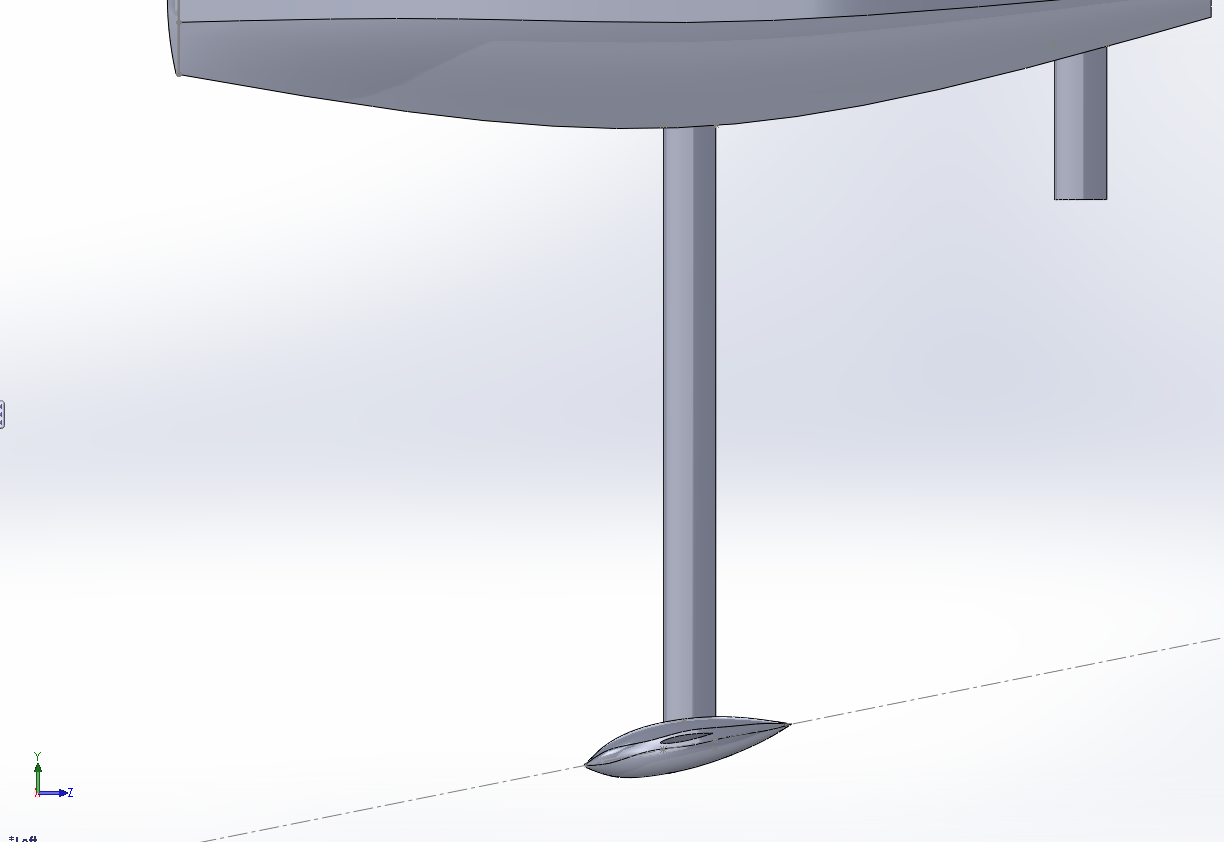 How to mate a "bulb" shape to the keel of a sailboat in Solid works ...