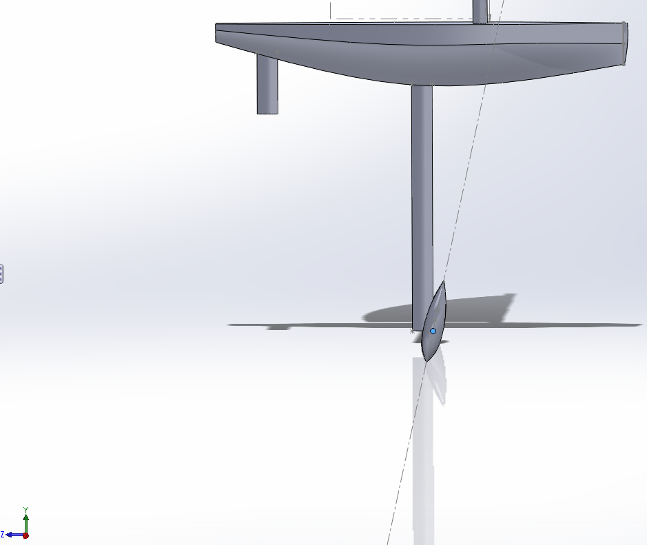 How to mate a "bulb" shape to the keel of a sailboat in Solid works ...
