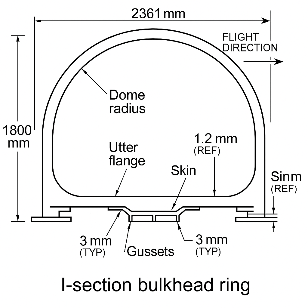 Can anyone help me to make Aircraft bulkhead please i need it urgent ...