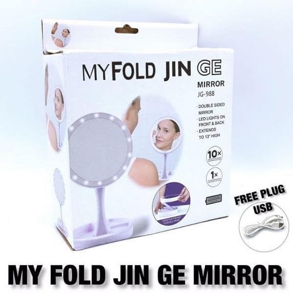 Top Quality My Fold-Jin Ge Lighted Foldable Make Up Mirro | Guatemala Digital - guatemaladigital.com