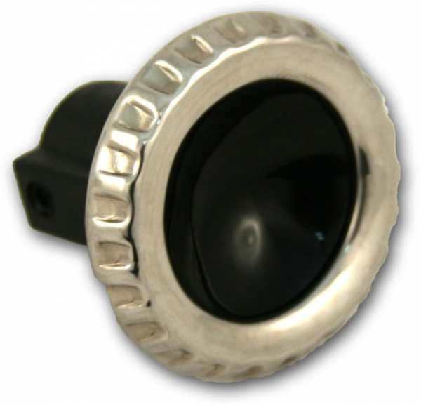 1968-1972 Chevrolet GMC Truck Black Wiper Knob with Stainles