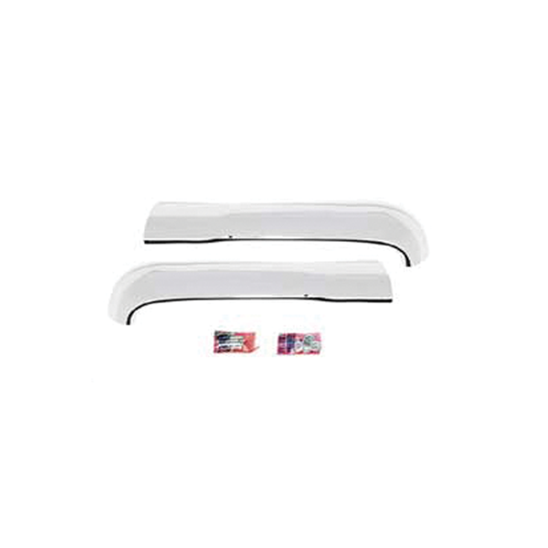 Trim Parts 1307 Right Left Chrome Hood Bar Extensions Ins...