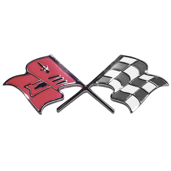 Trim Parts 1450 Fuel Injection Fender Cross Flag Emblem P...